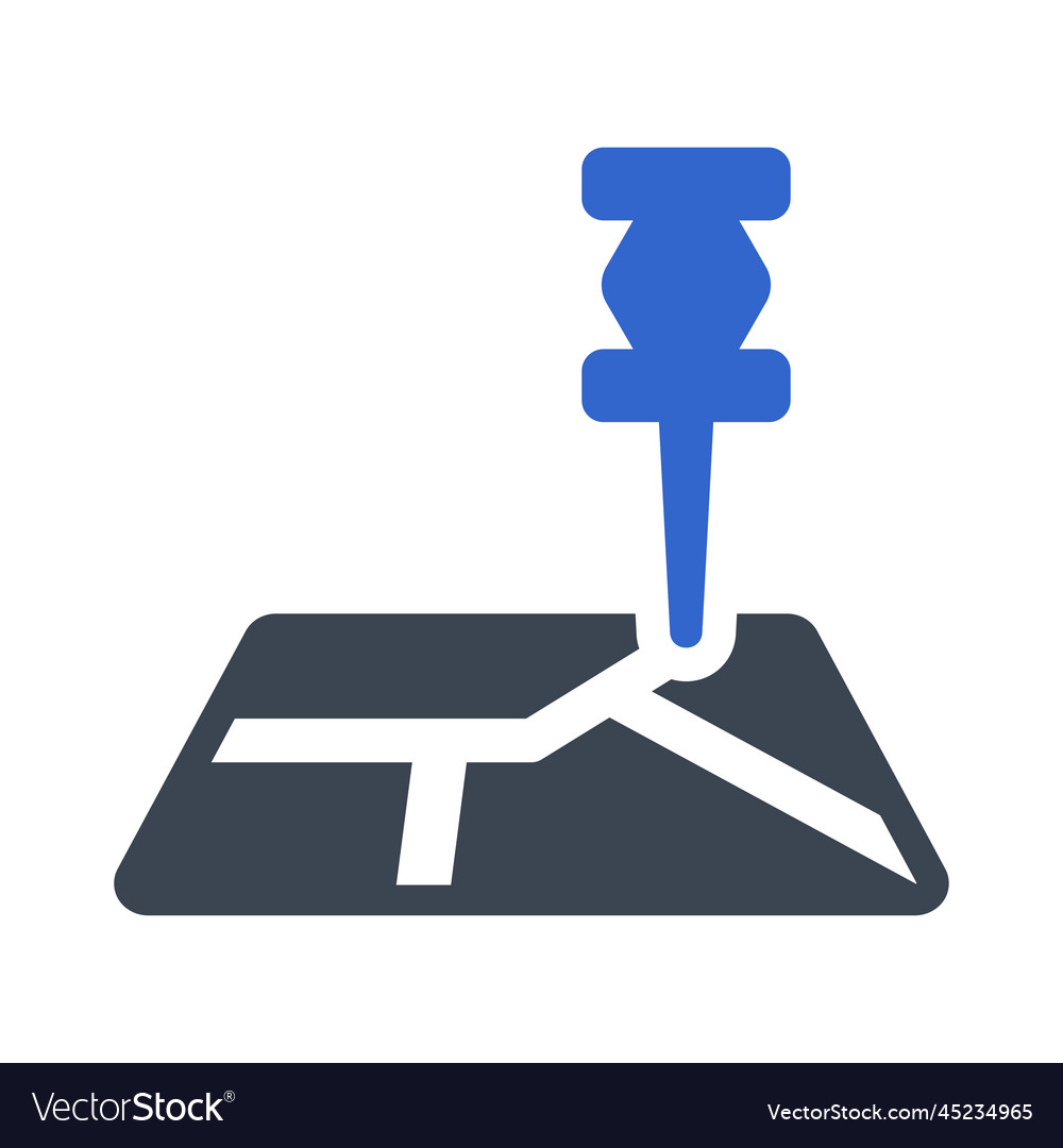 Map pointer icon Royalty Free Vector Image - VectorStock