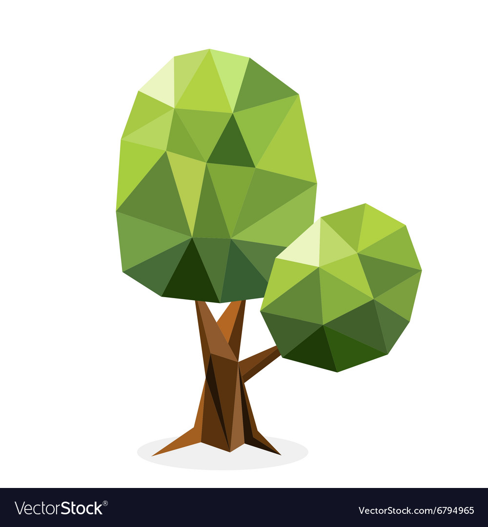 Stylized tree collection Royalty Free Vector Image