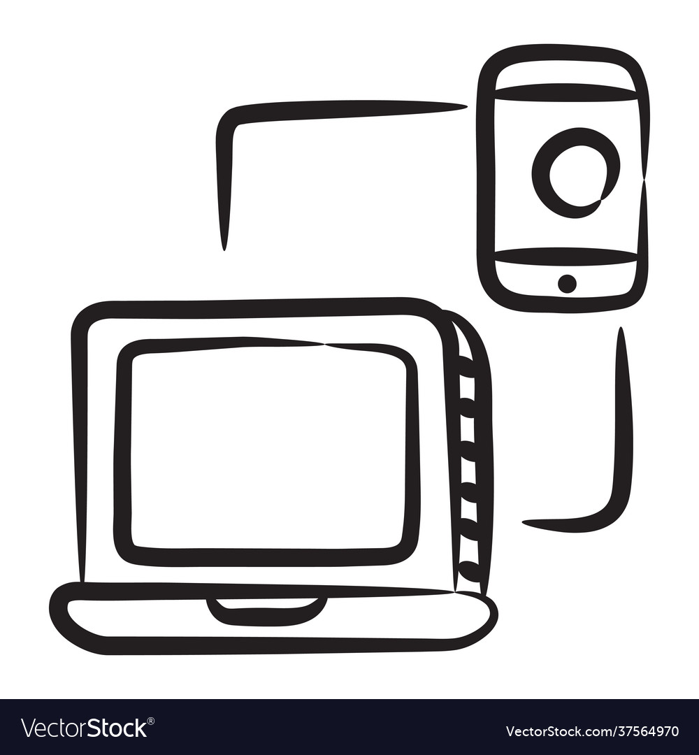 Attached devices Royalty Free Vector Image - VectorStock