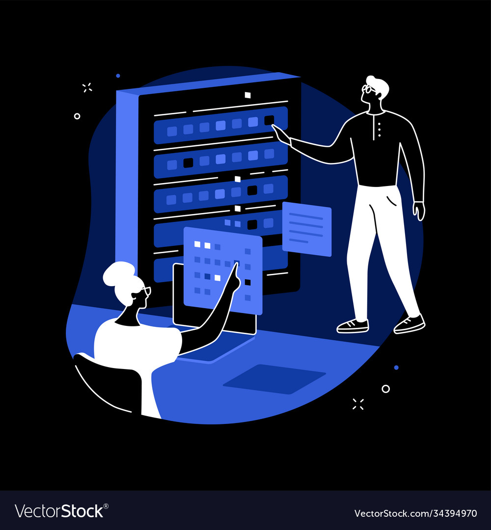 Big data engineering abstract concept Royalty Free Vector