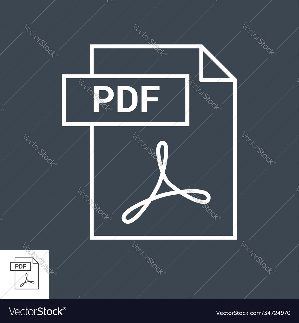 Pdf icon Royalty Free Vector Image - VectorStock