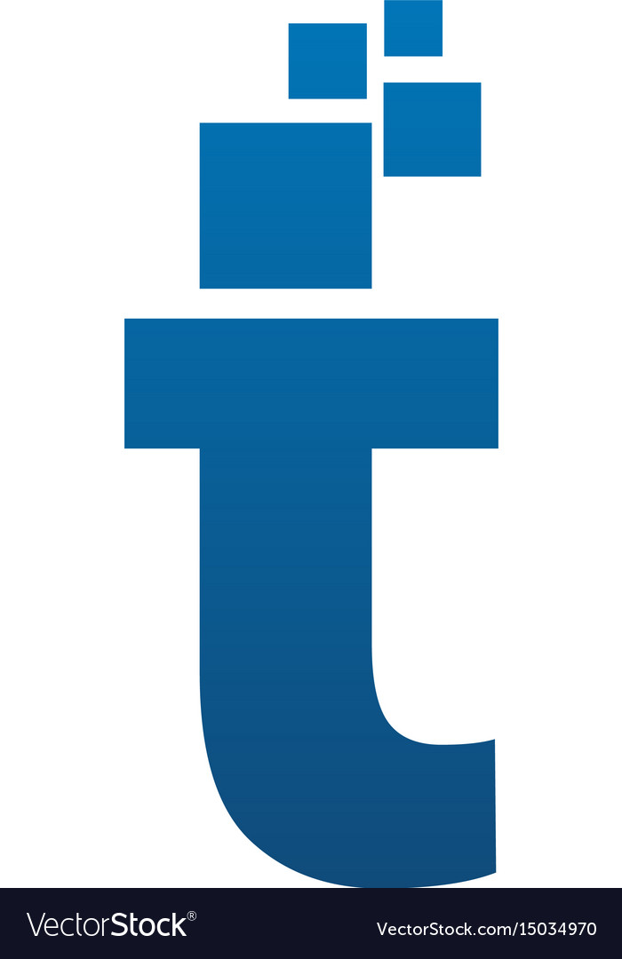 Technology initial t Royalty Free Vector Image