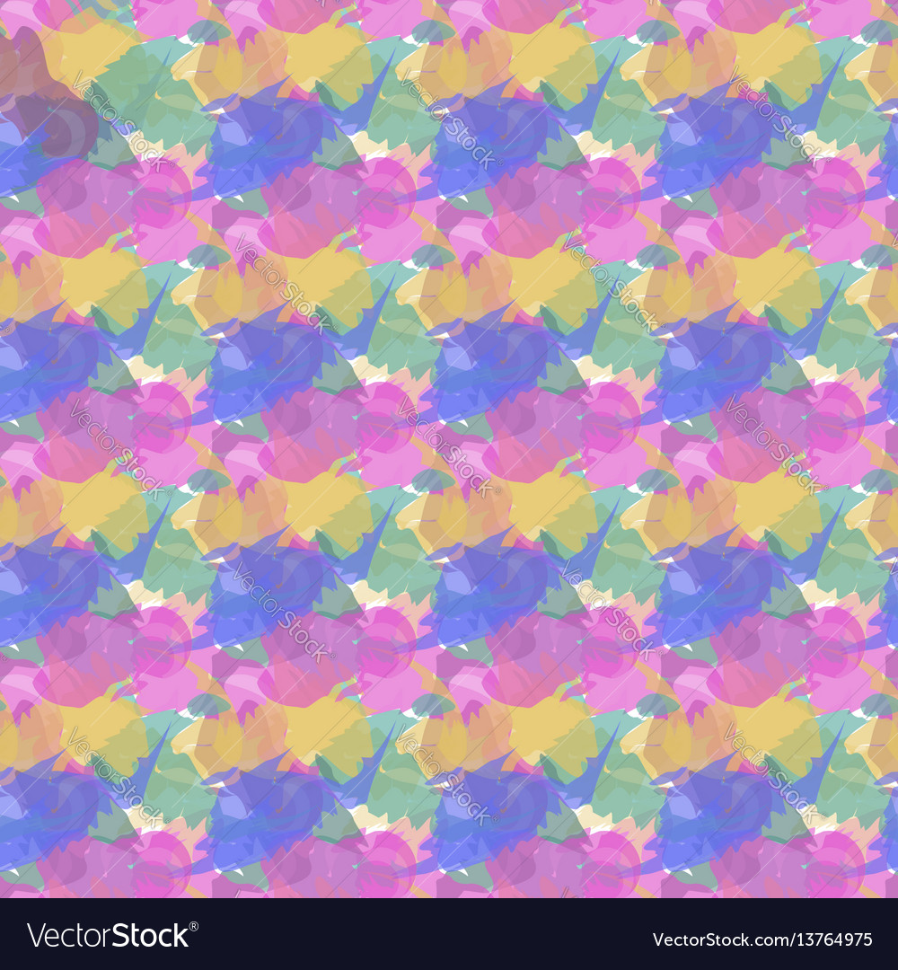 Abstract seamless pattern of paint strokes Vector Image