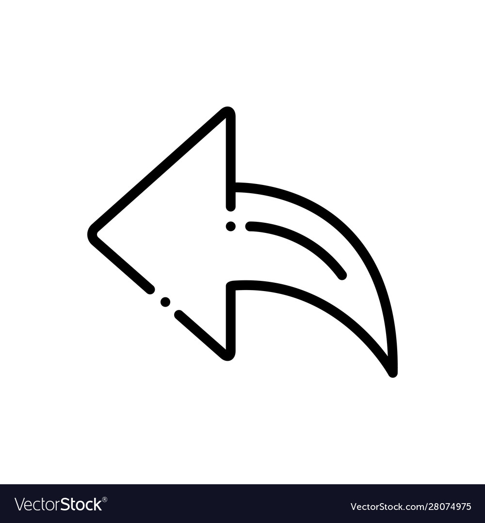 Backarrow Royalty Free Vector Image - VectorStock