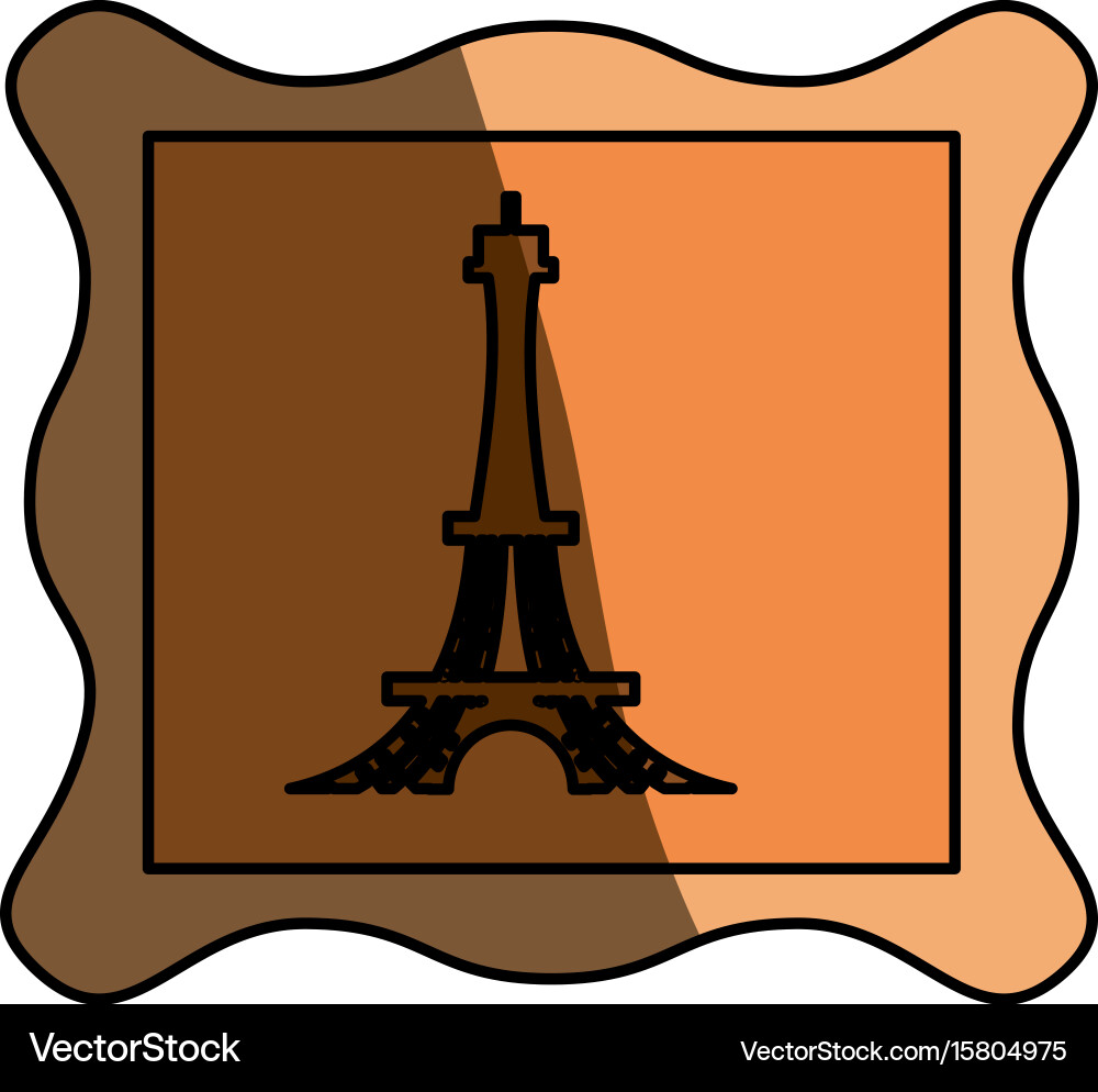 Eiffel tower stamp Royalty Free Vector Image - VectorStock