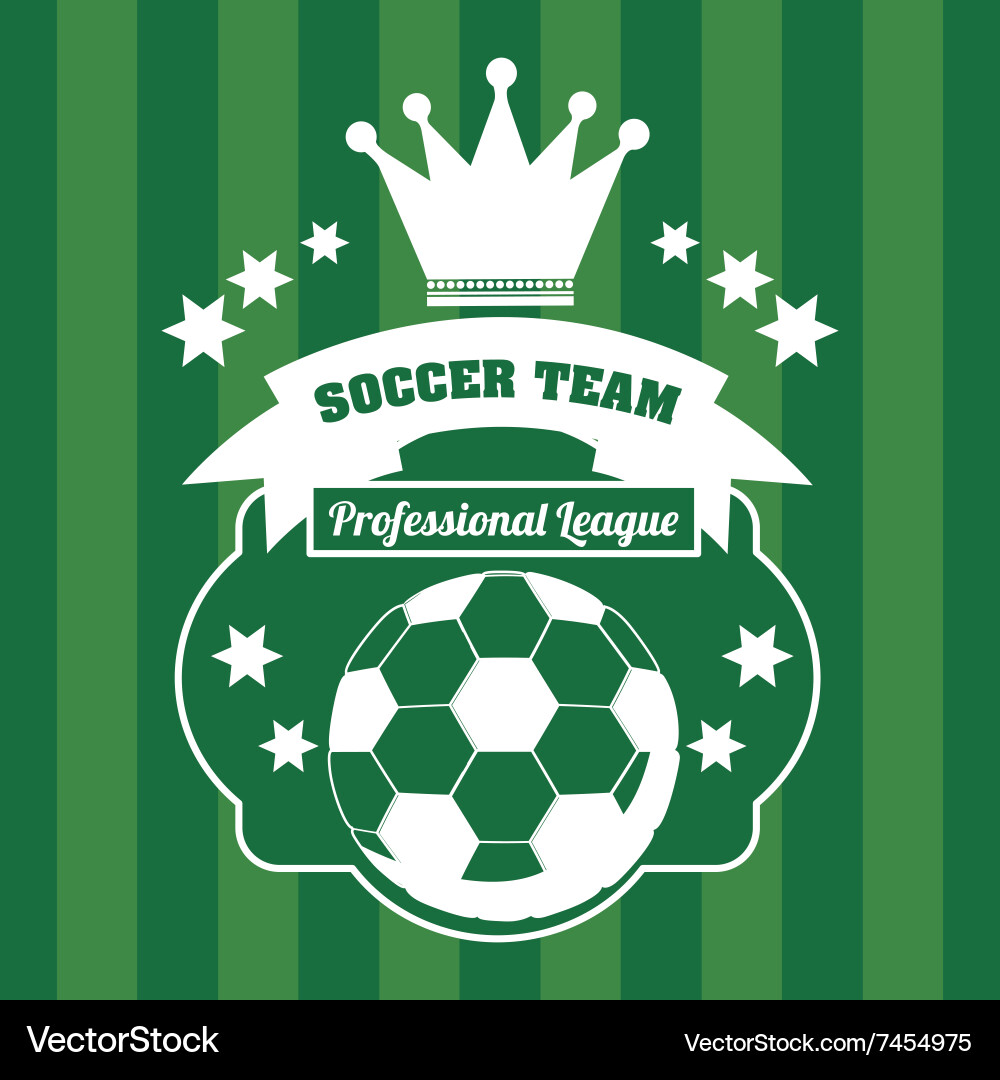 Football soccer design Royalty Free Vector Image