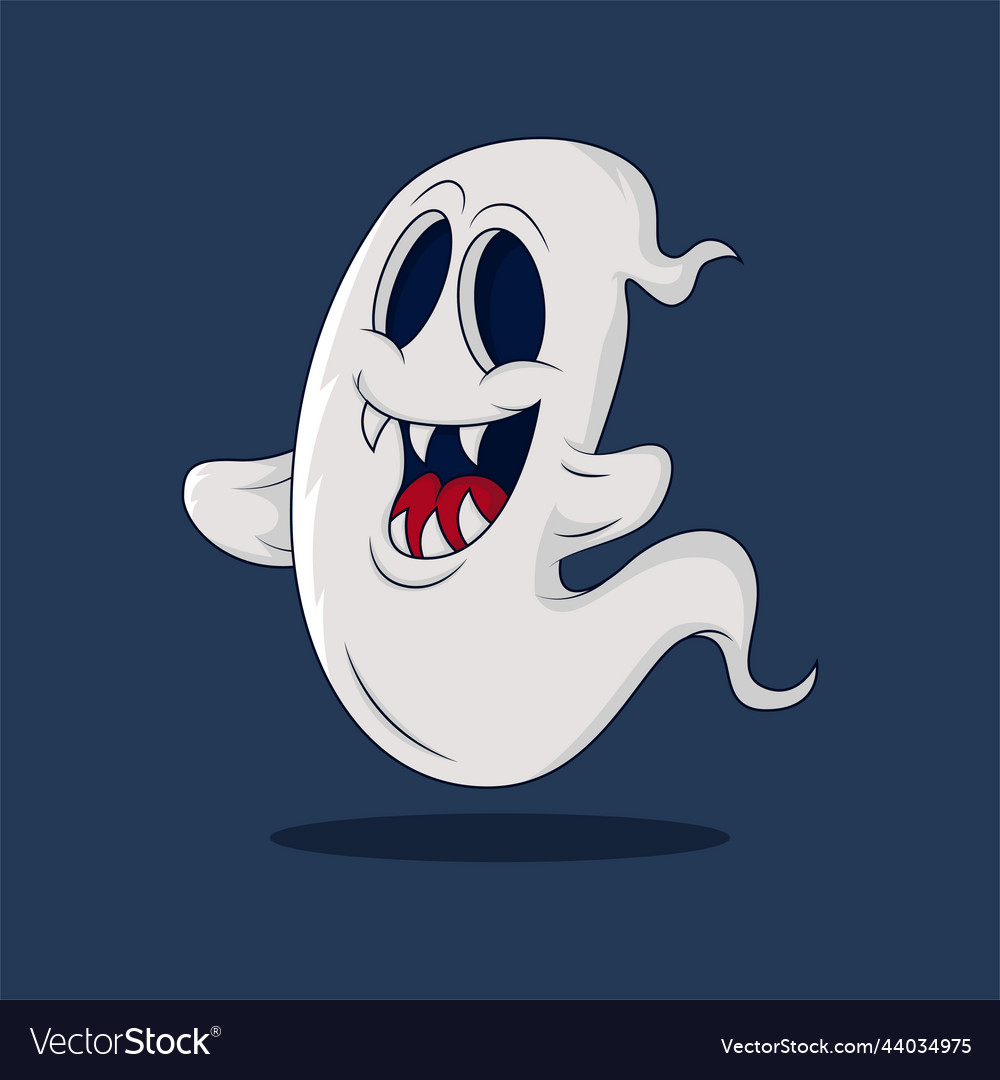 Ghost Character For Halloween Party Royalty Free Vector