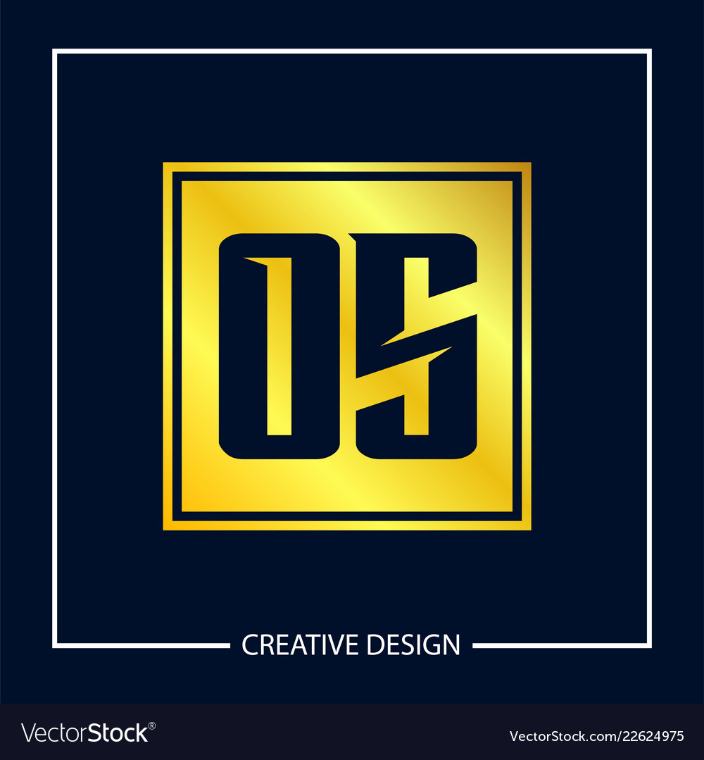 Initial letter os logo template design Royalty Free Vector
