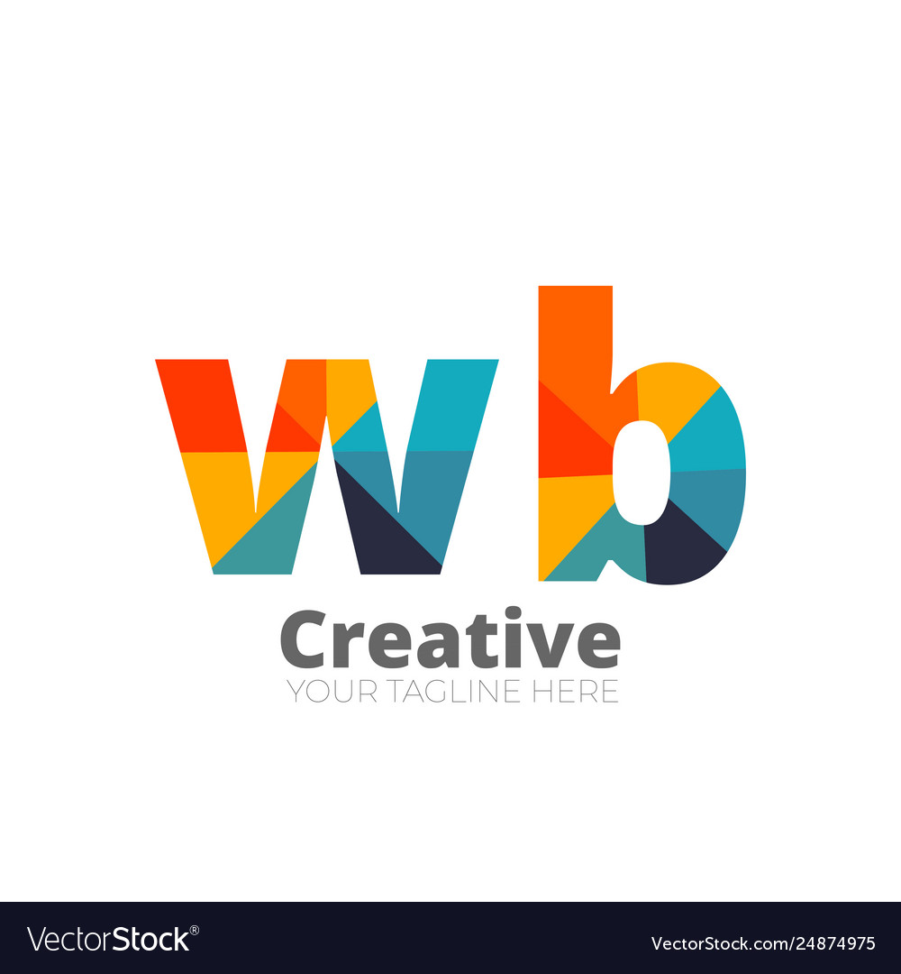 Initial letter rounded design logo - elements Vector Image