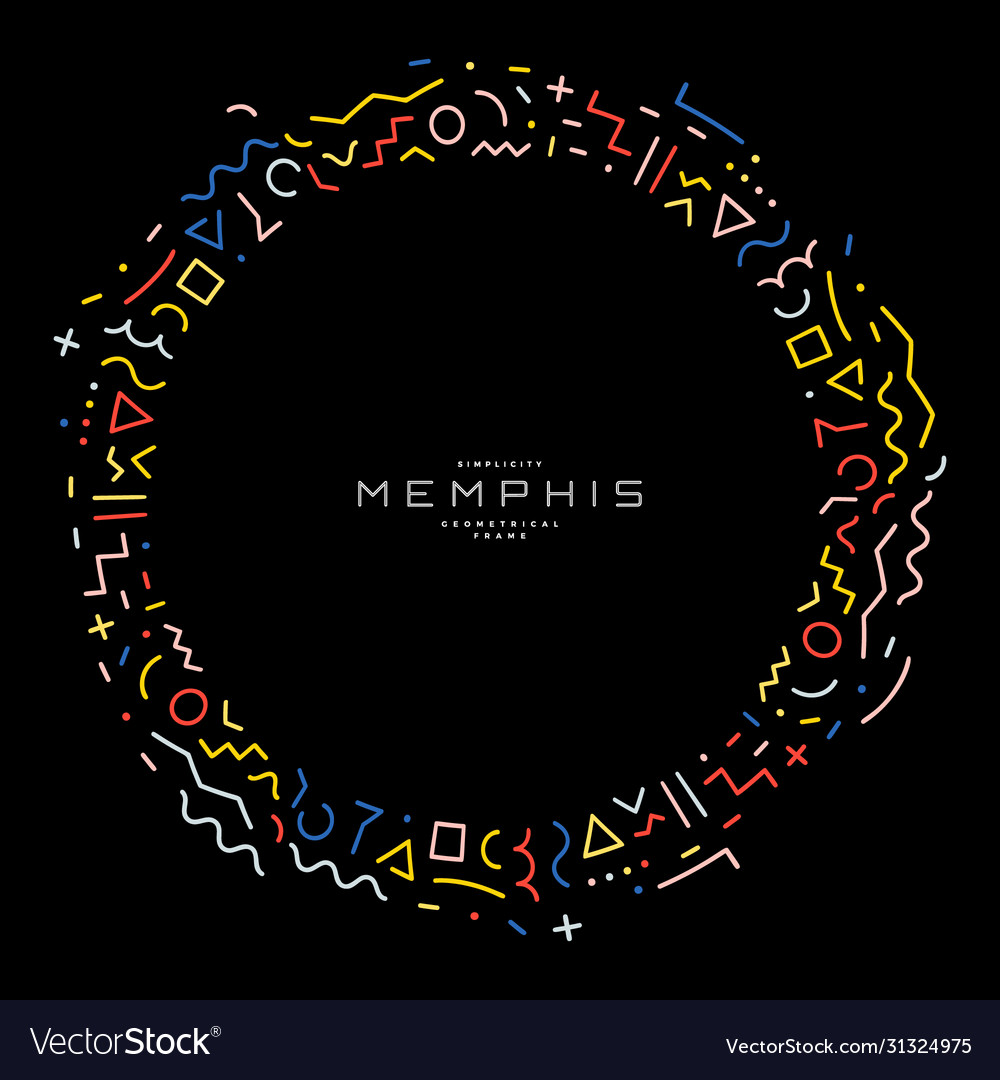 Isolated round shape colorful geometric pattern Vector Image