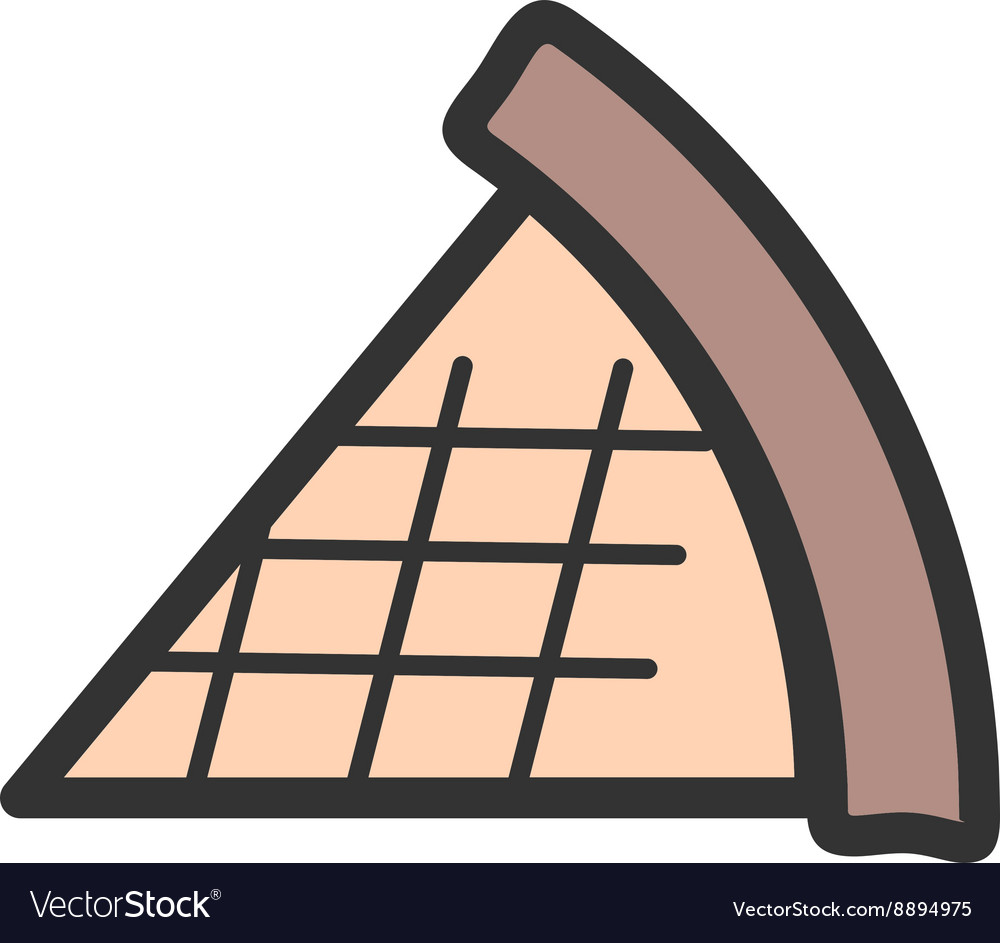 Slice pie Royalty Free Vector Image - VectorStock