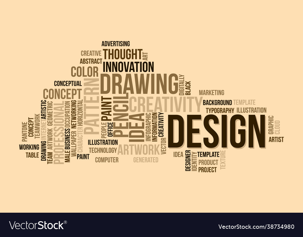 Business concept background design word cloud Vector Image