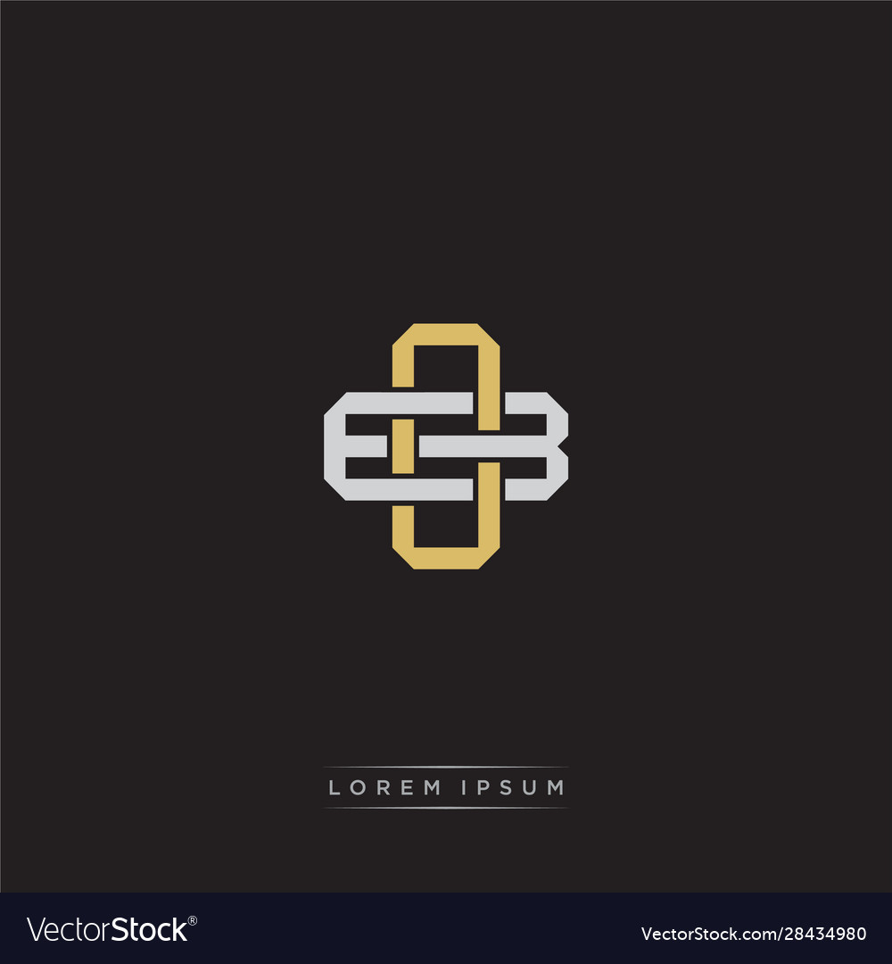 Initial letter overlapping interlock logo Vector Image