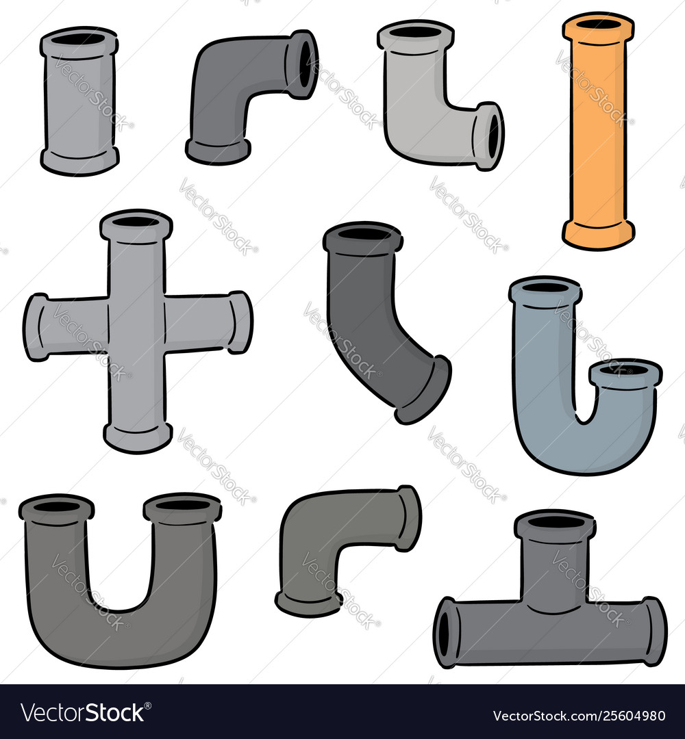 Set pipe Royalty Free Vector Image - VectorStock