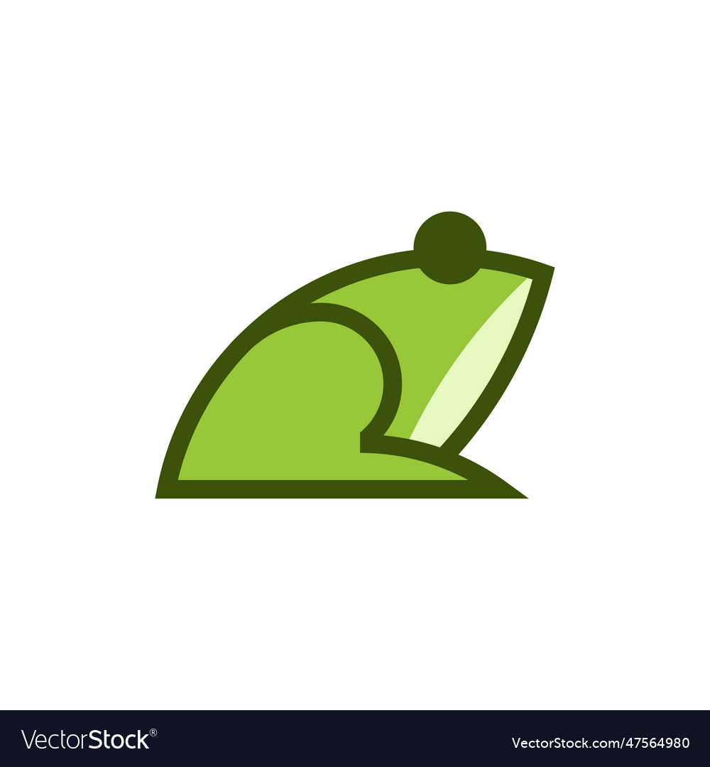 Simple frog logo Royalty Free Vector Image - VectorStock