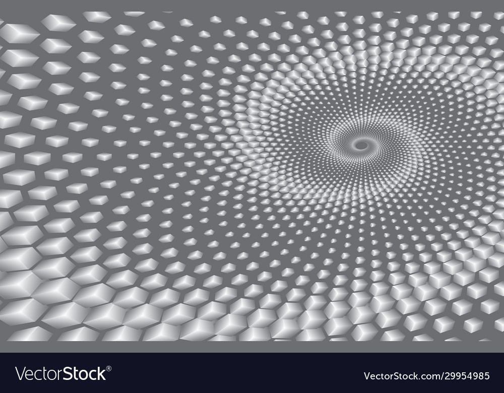 Dotted halftone spiral pattern or texture Vector Image