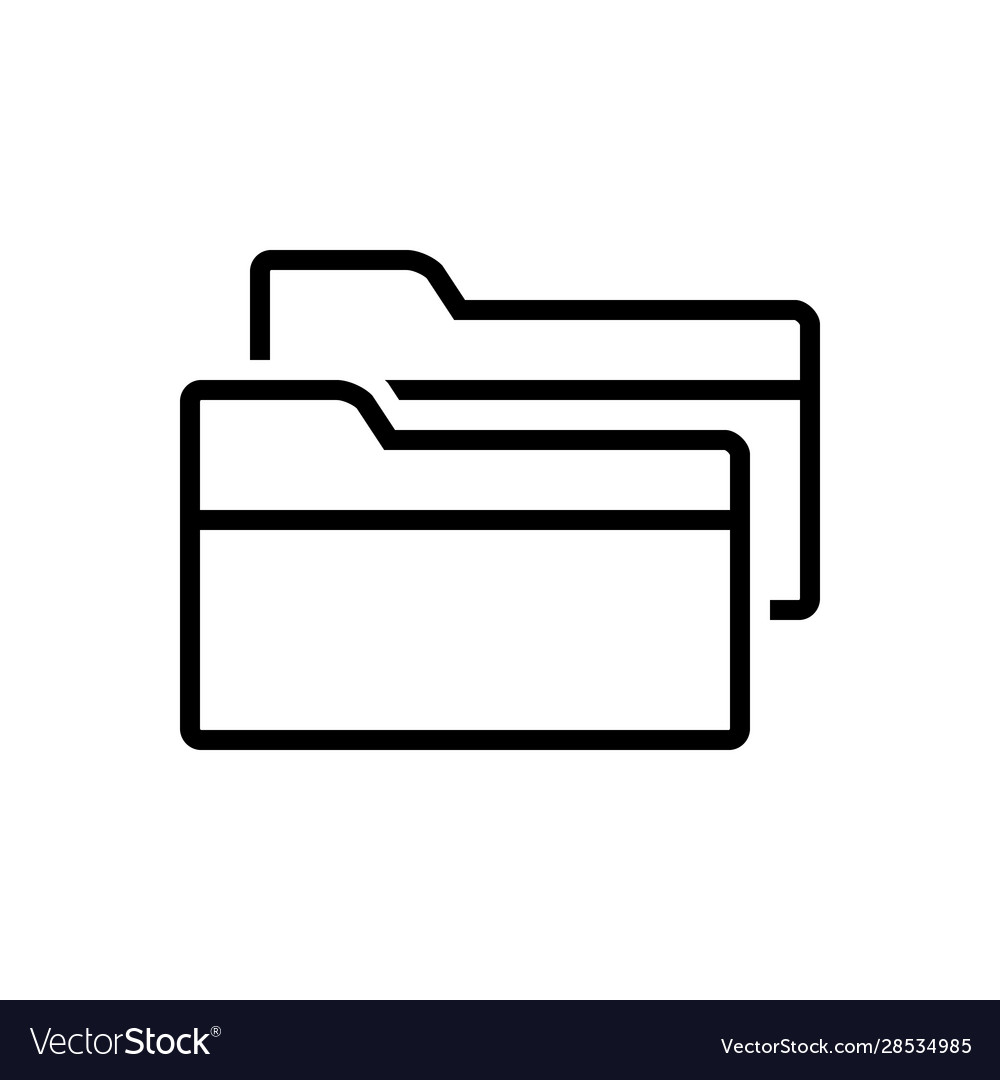 Folders Royalty Free Vector Image - VectorStock