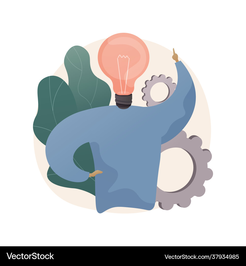 Innovative solution abstract concept Royalty Free Vector
