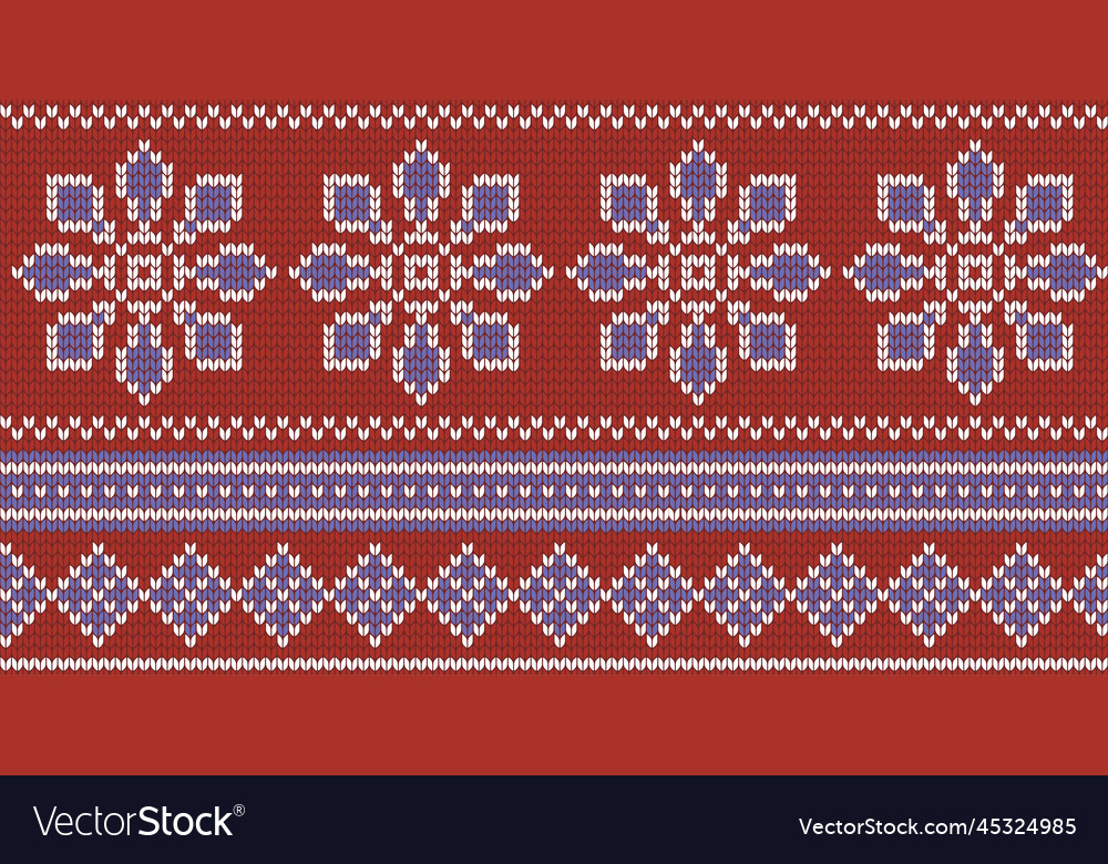 Knitted seamless pattern background Royalty Free Vector