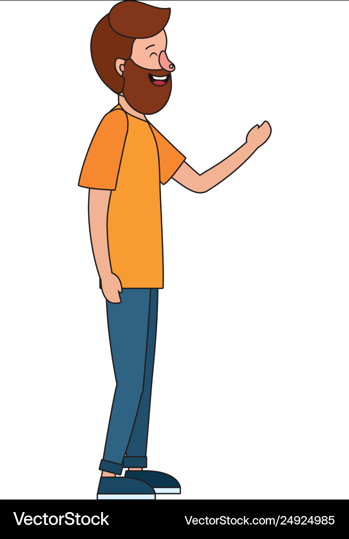 Man body cartoon Royalty Free Vector Image - VectorStock