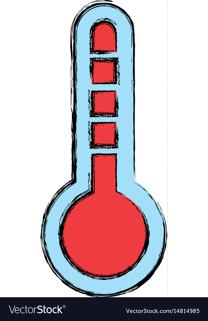 Thermometer tool temperature Royalty Free Vector Image