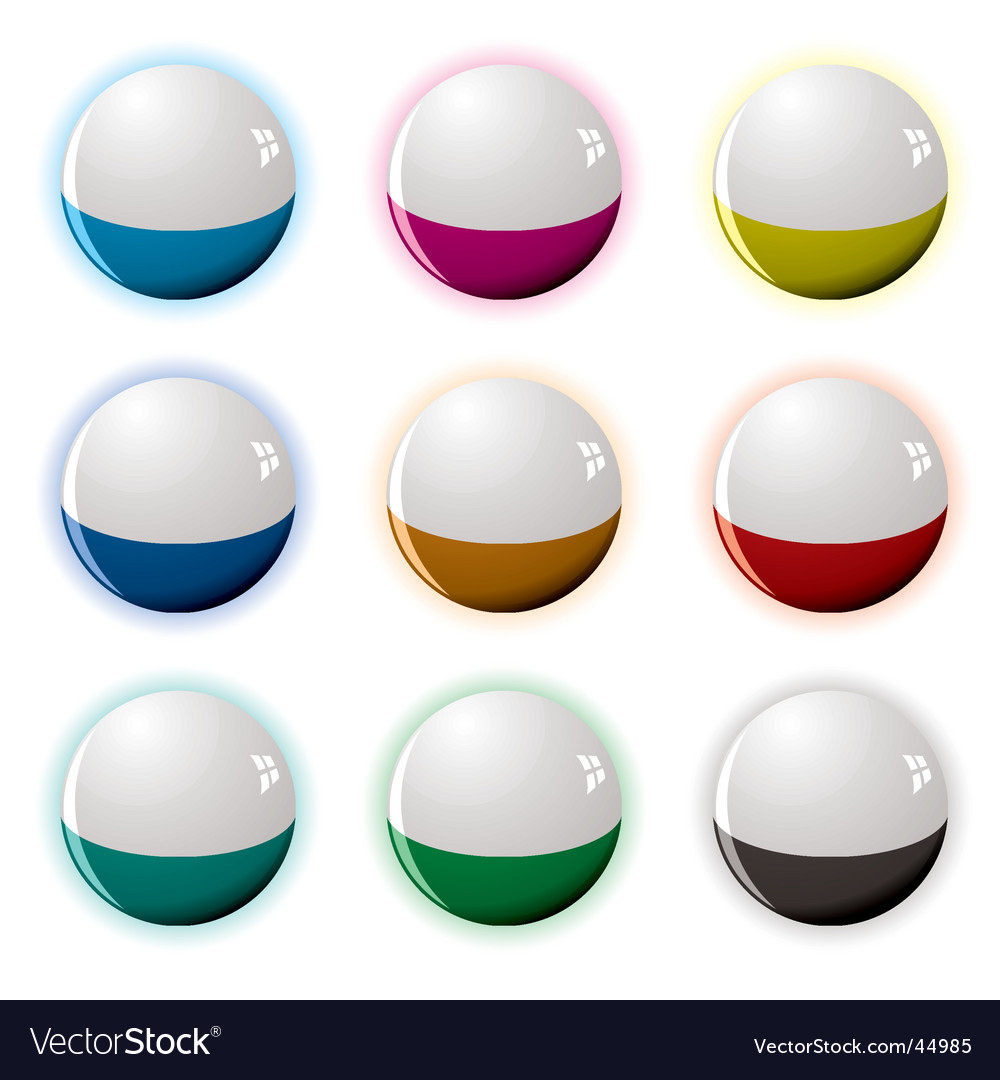 White top button Royalty Free Vector Image - VectorStock
