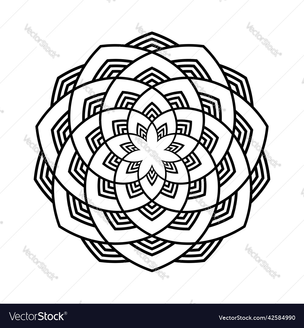 Circle Pattern Royalty Free Vector Image Vectorstock