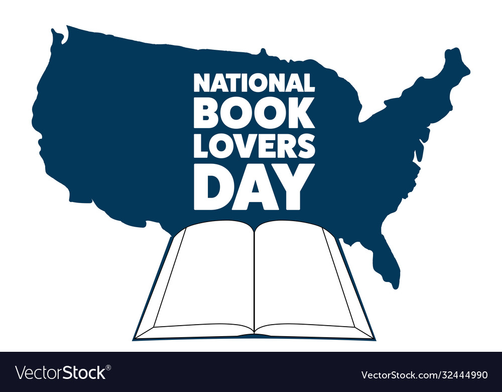National book lovers day august 9 holiday Vector Image