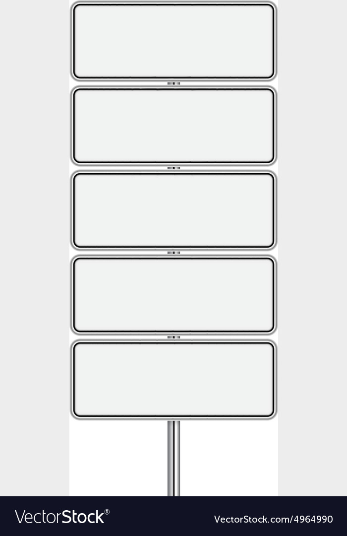 Set of signpost Royalty Free Vector Image - VectorStock