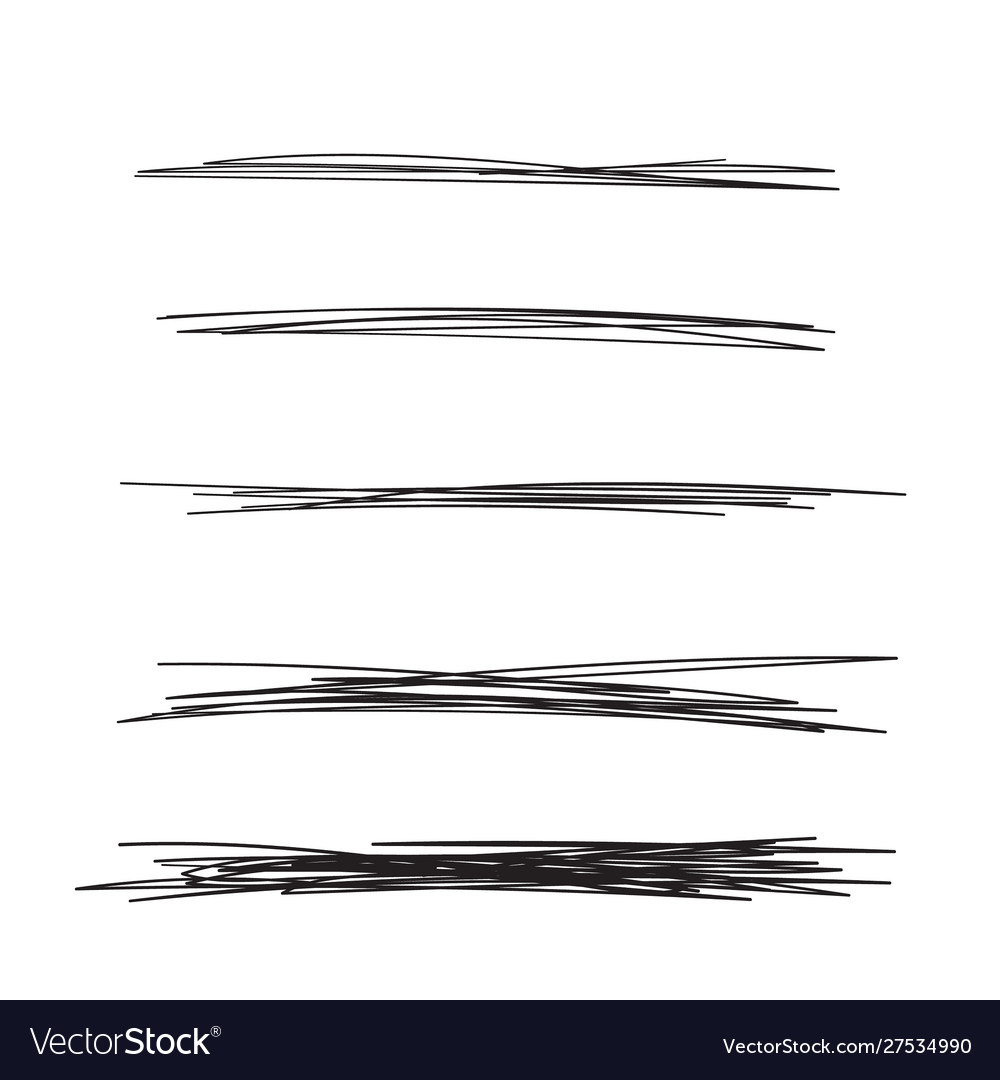 Set underline Royalty Free Vector Image - VectorStock