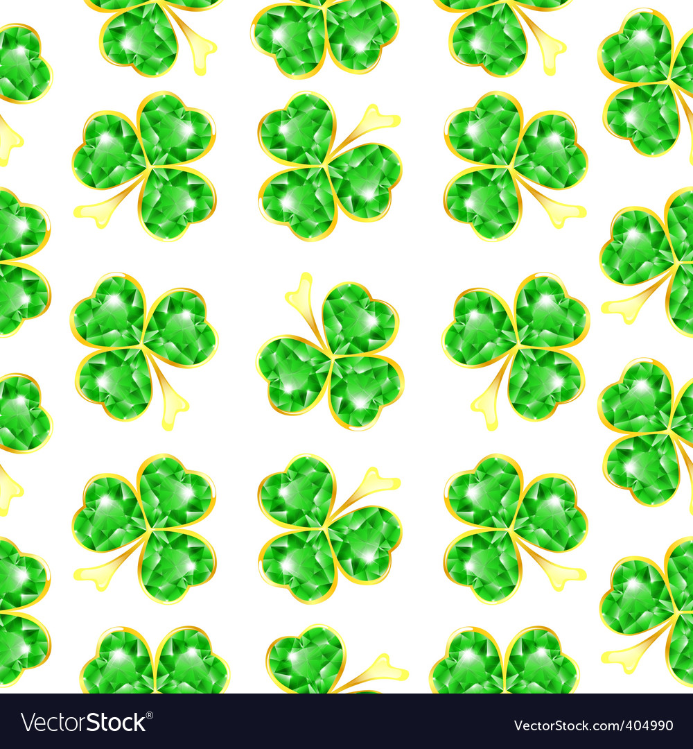 Shamrock pattern Royalty Free Vector Image - VectorStock