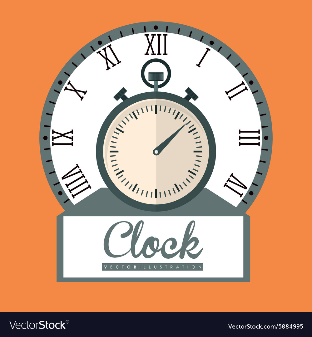 Clock design Royalty Free Vector Image - VectorStock