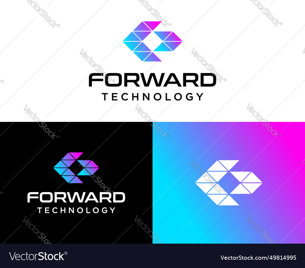 Forward logo Royalty Free Vector Image - VectorStock