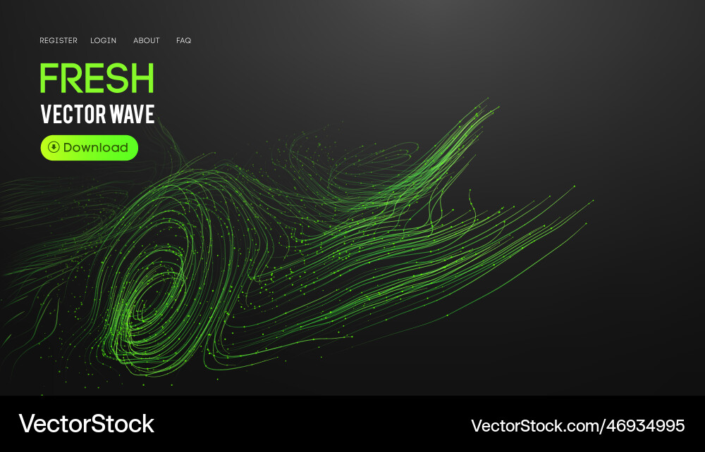 Fresh abstract green background green energy Vector Image