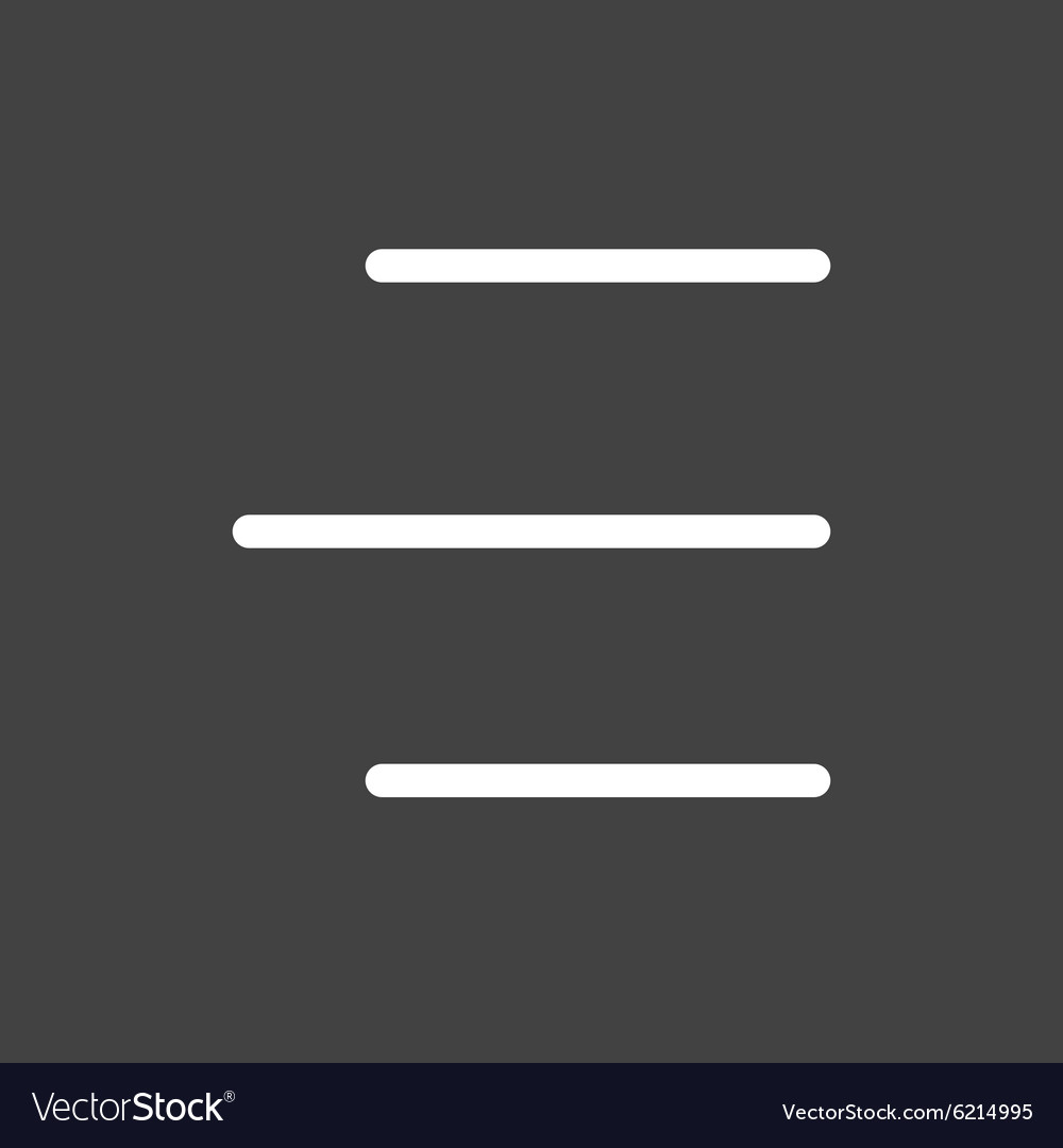 Right align Royalty Free Vector Image - VectorStock