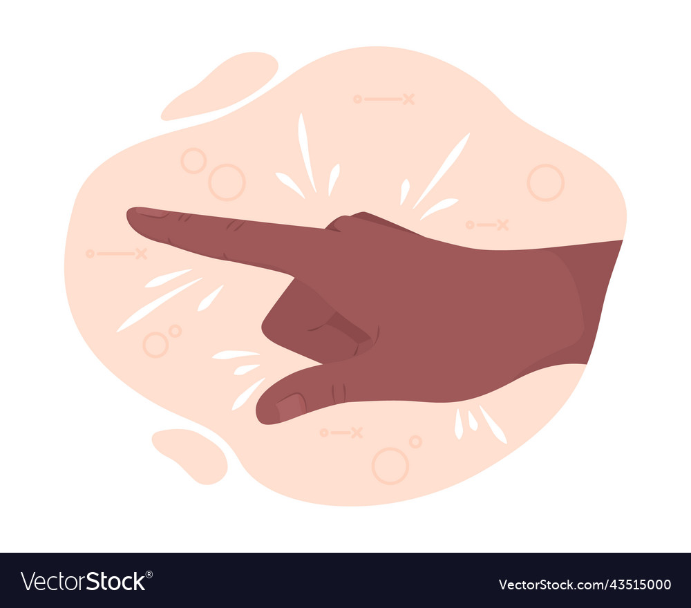 Index finger 2d isolated Royalty Free Vector Image Index finger 2d isolated Royalty Free Vector Image