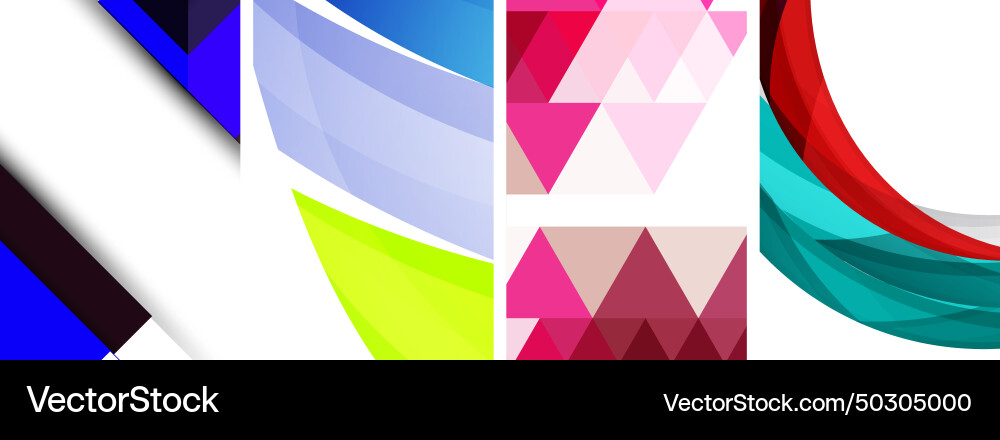 Posters - minimalist geometric abstract Royalty Free Vector