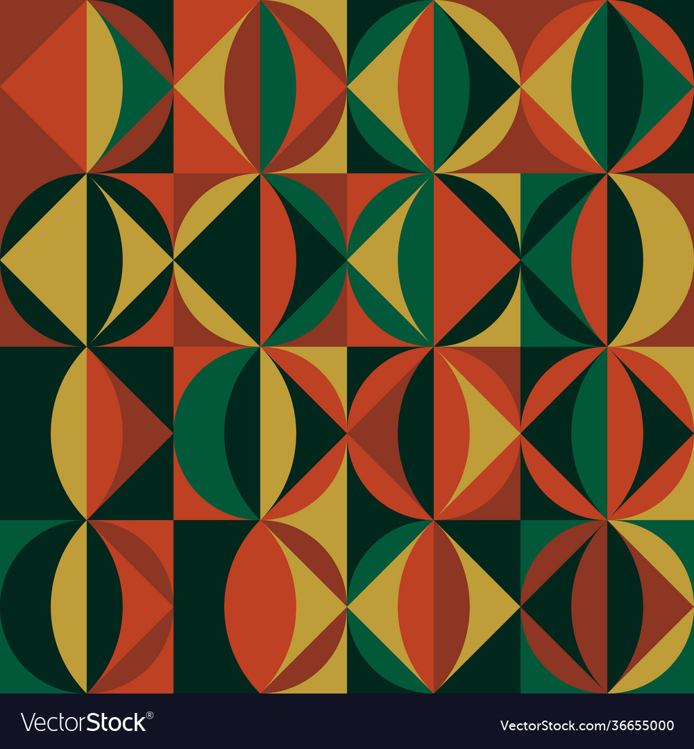 Simple geometric pattern design with basic Vector Image