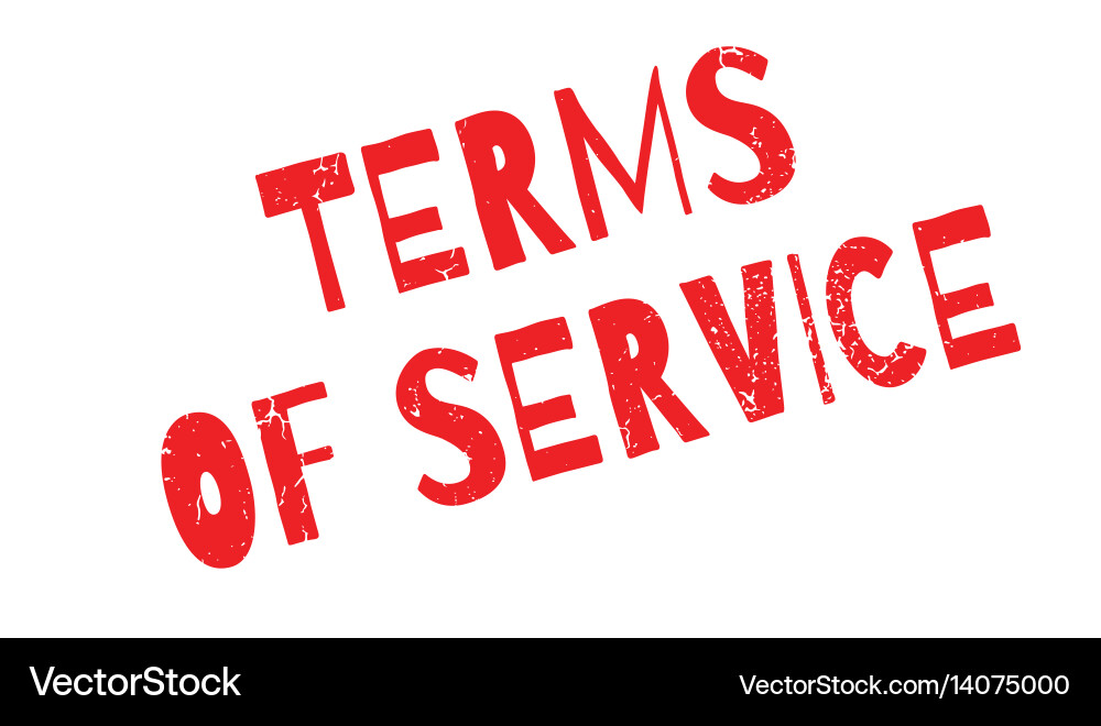 Terms of service rubber stamp Royalty Free Vector Image