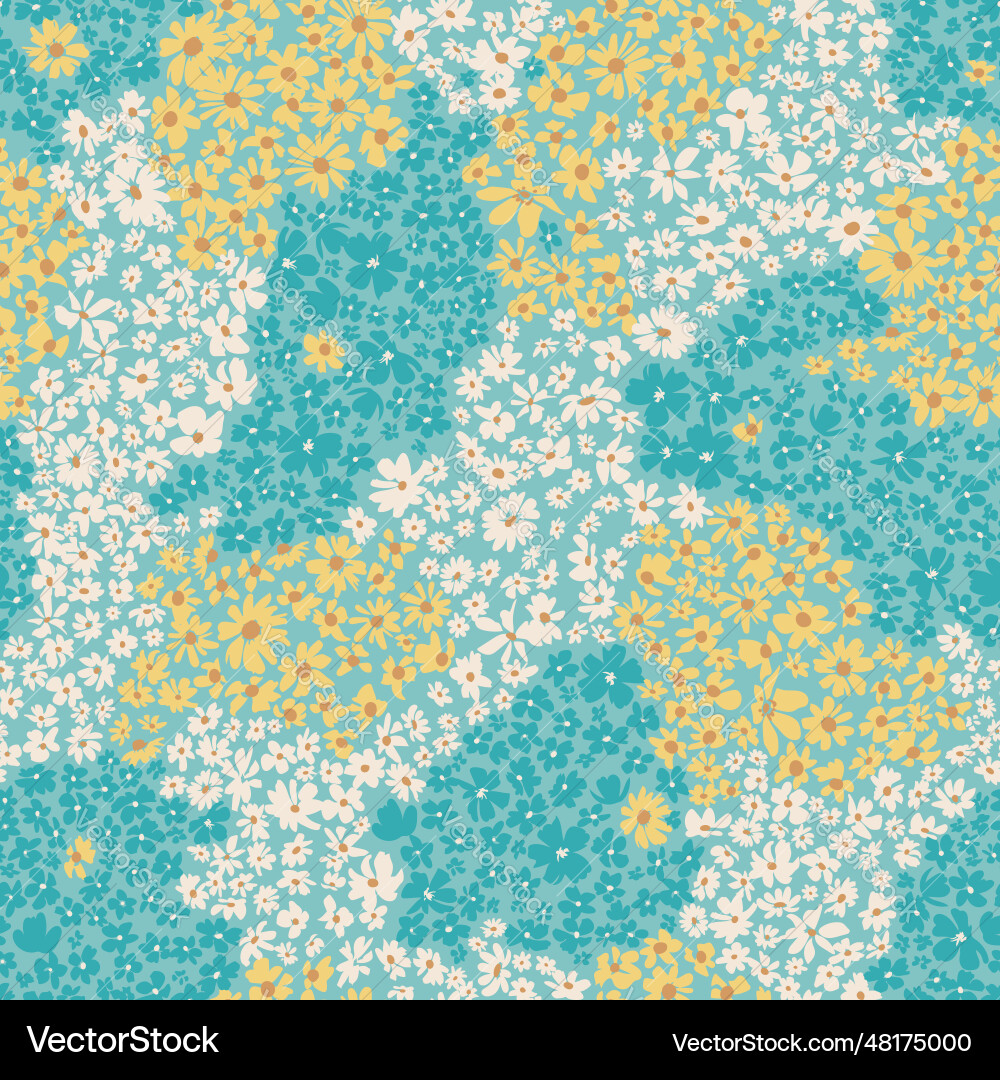 Trendy floral background with elegant small Vector Image