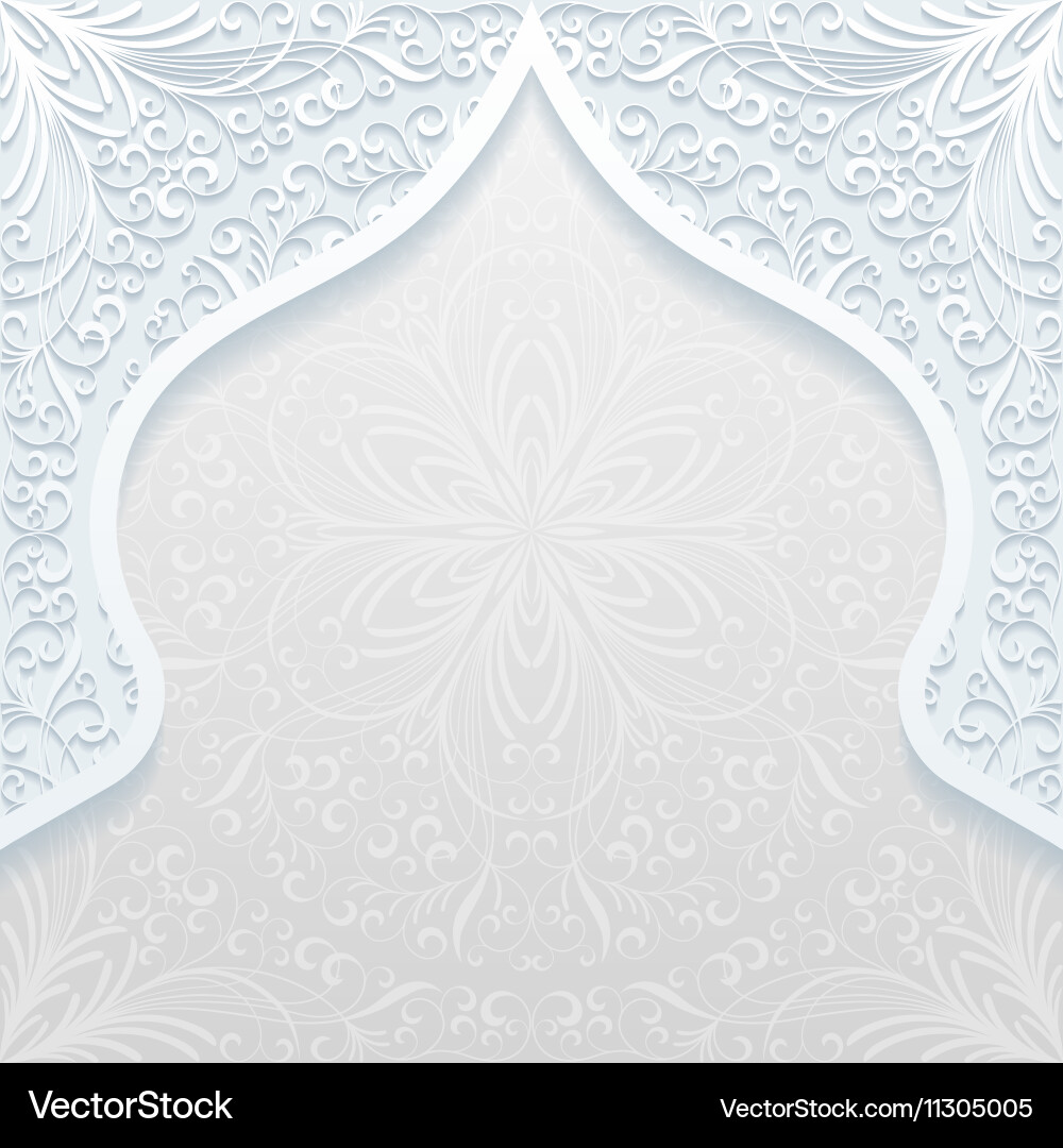 Abstract background with traditional ornament Vector Image