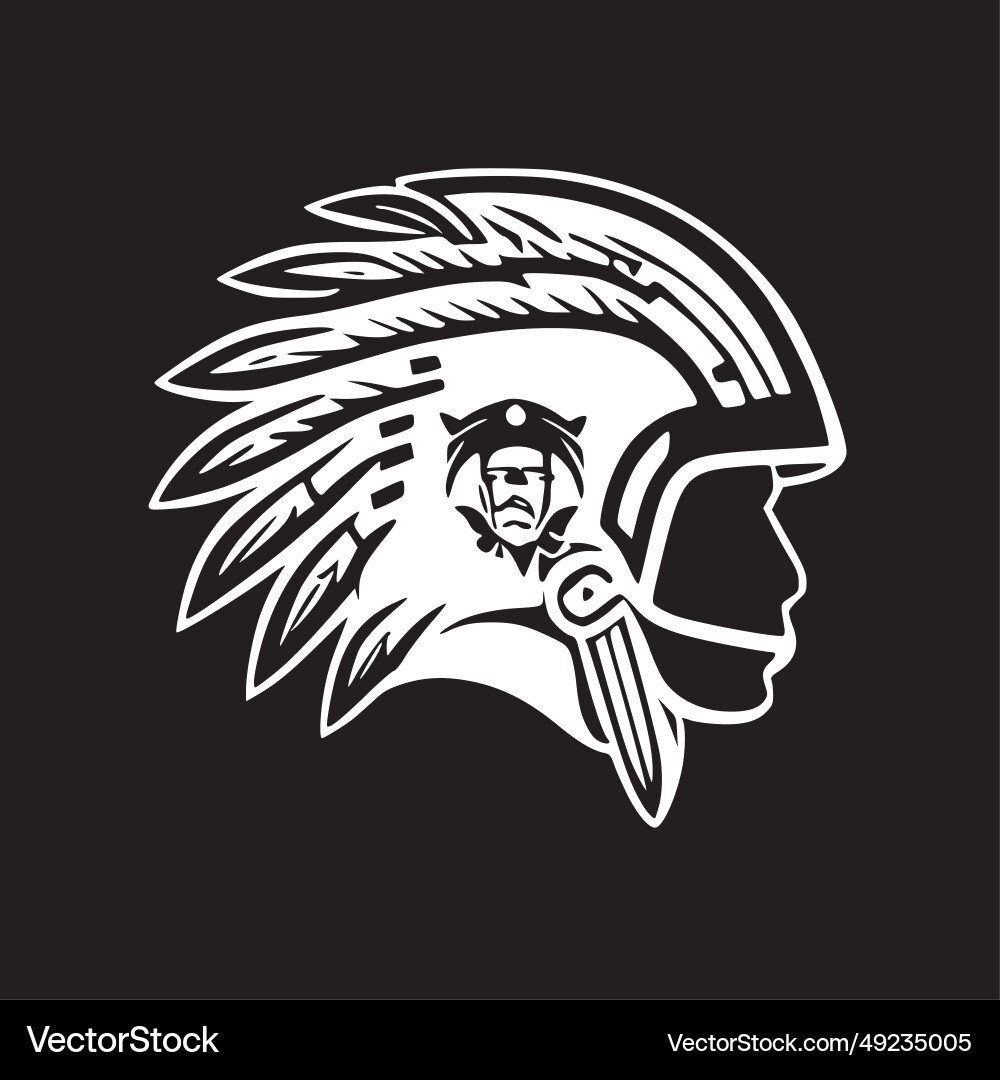 Chiefs - minimalist and simple silhouette Vector Image