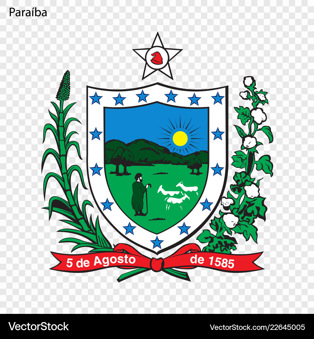 Emblem of amazonas state brazil Royalty Free Vector Image