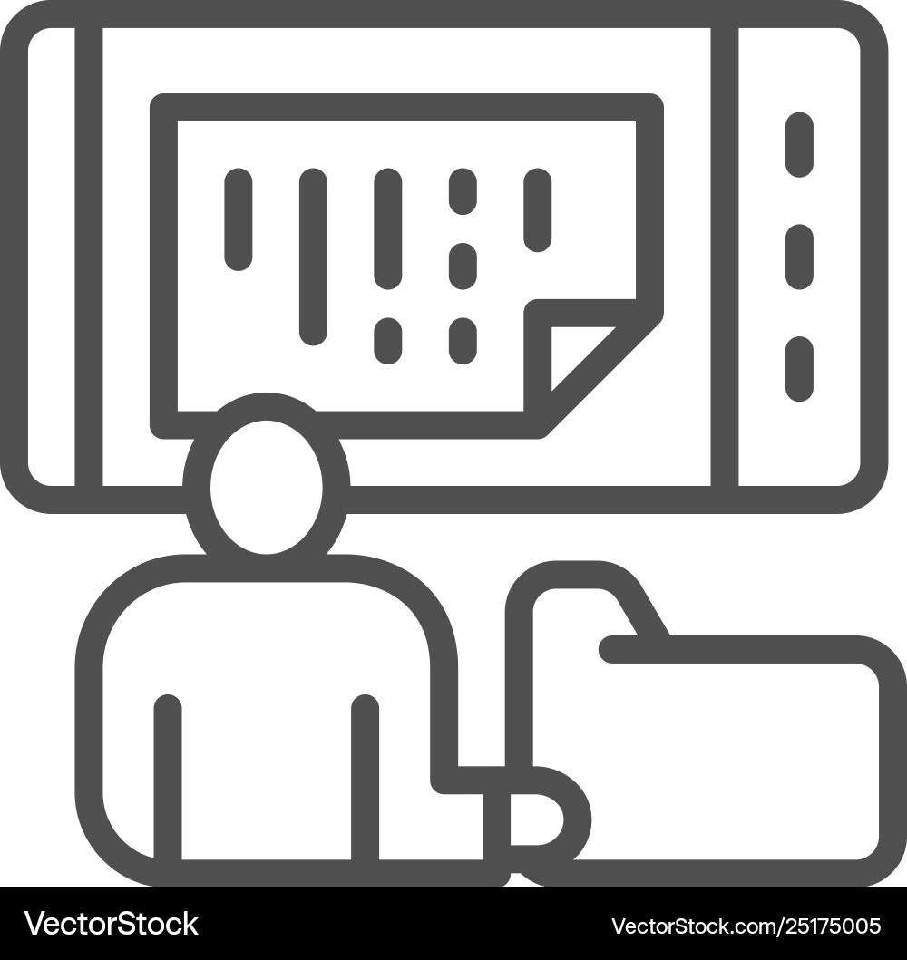 Man stores data in a phone online storage mobile Vector Image