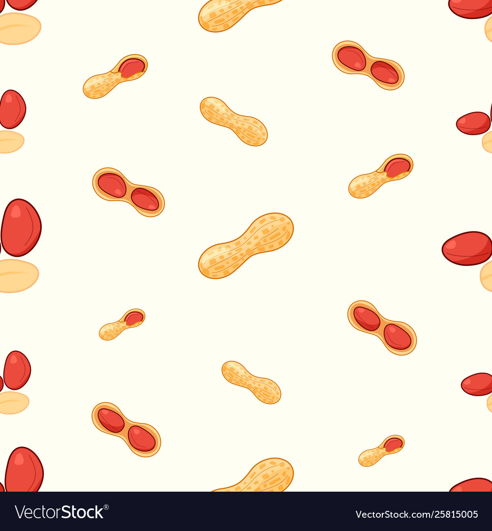 Peanuts seamless pattern Royalty Free Vector Image