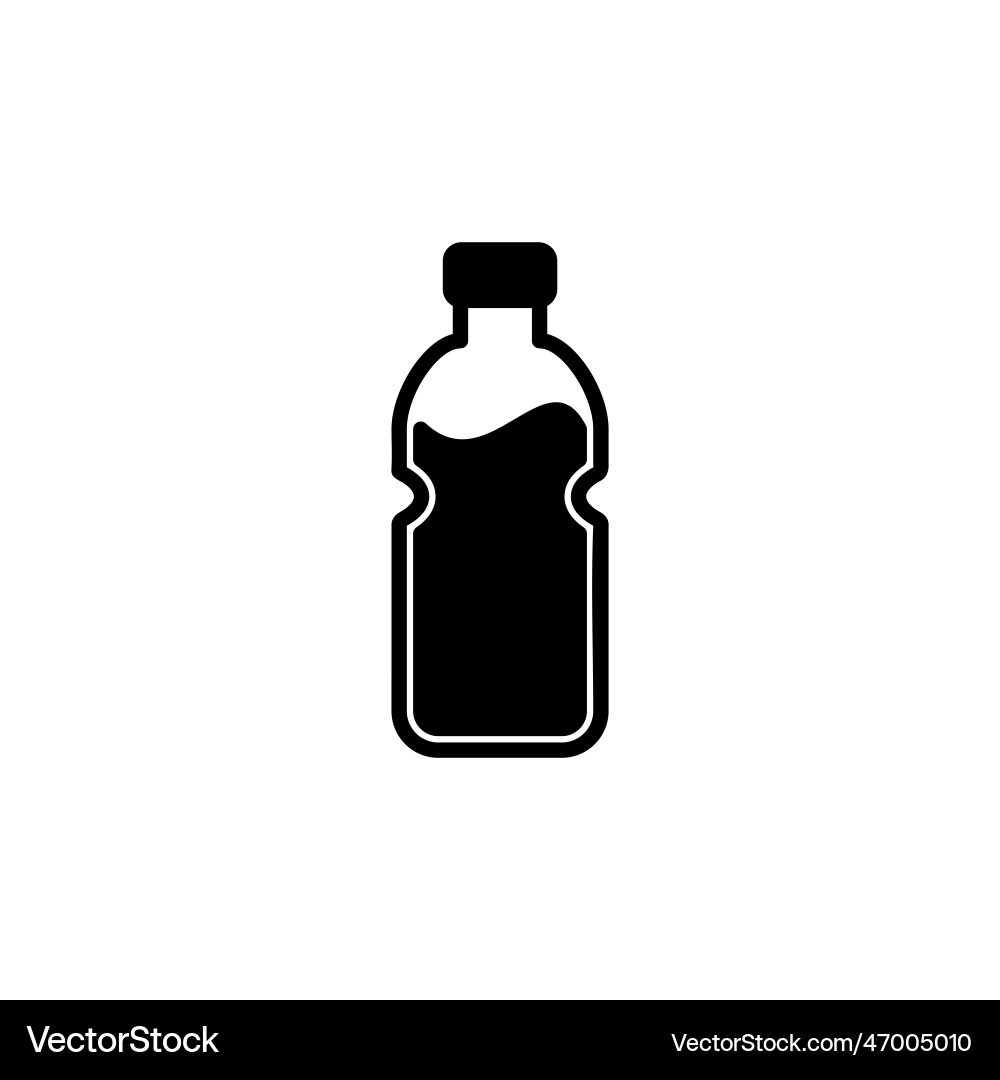 Bottle icon bottle icon in trendy flat design Vector Image