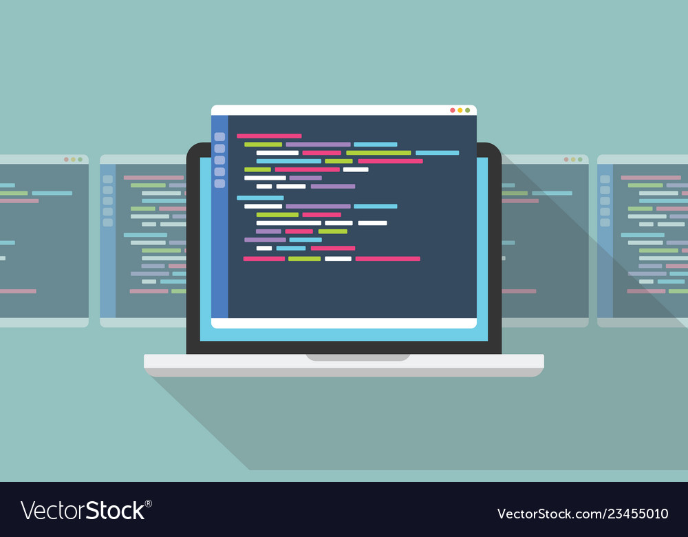 Choose best programming language concept Vector Image