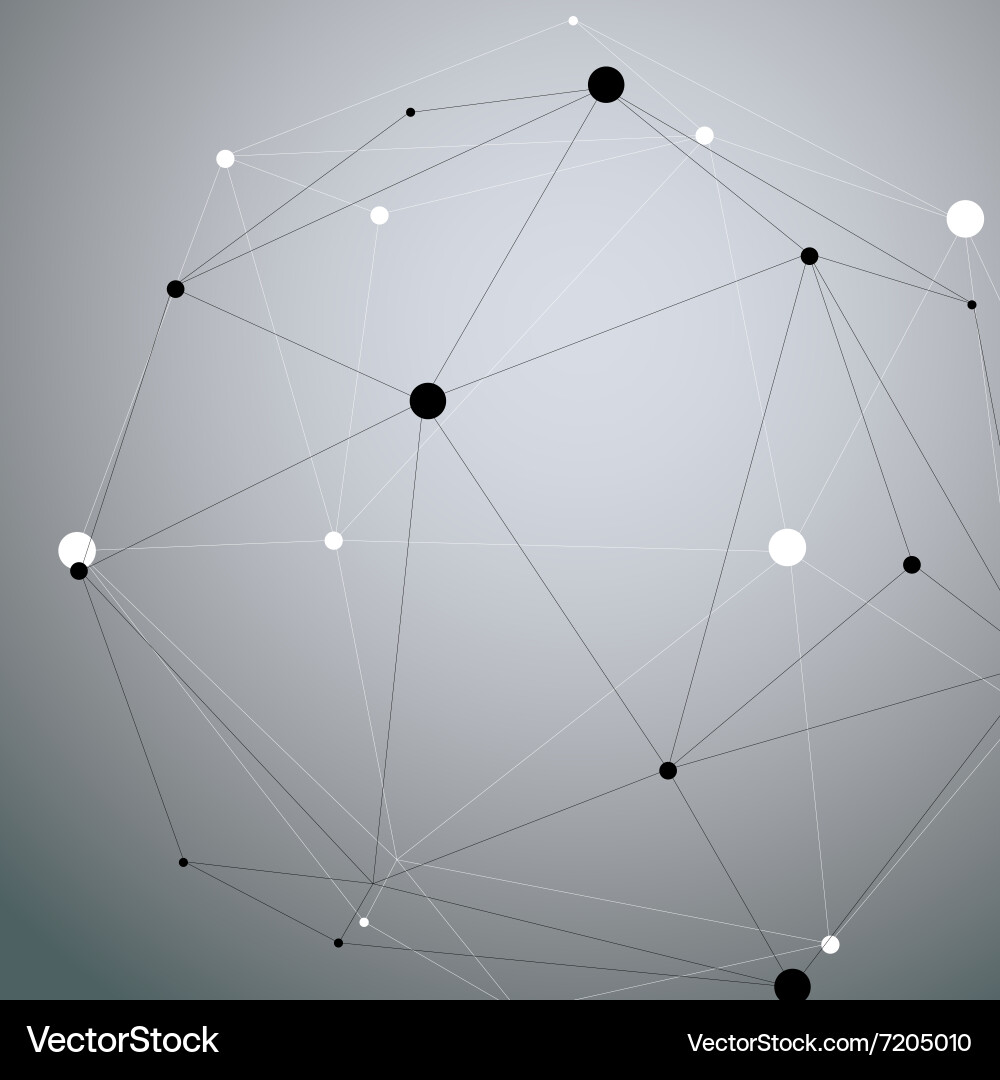 Contemporary technology black and white stylish Vector Image