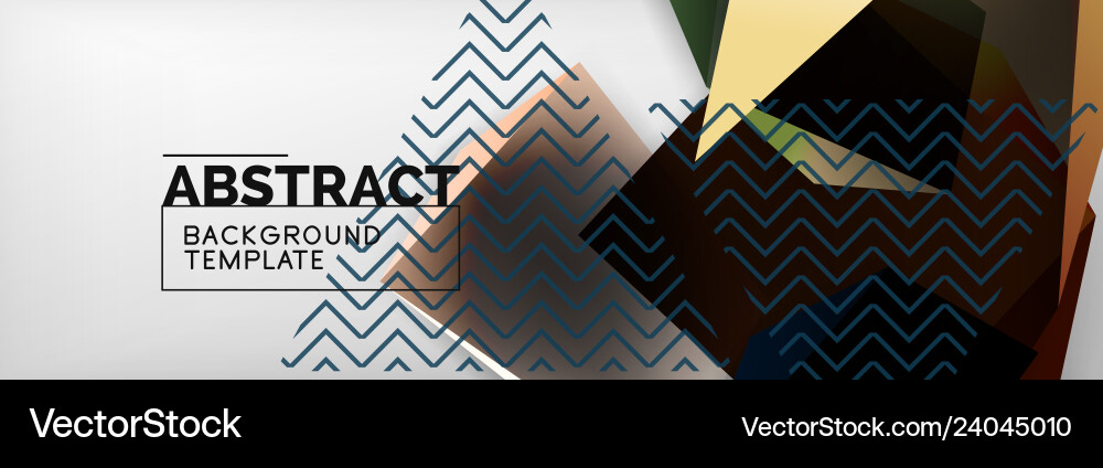 Dark color geometric abstract background 3d Vector Image