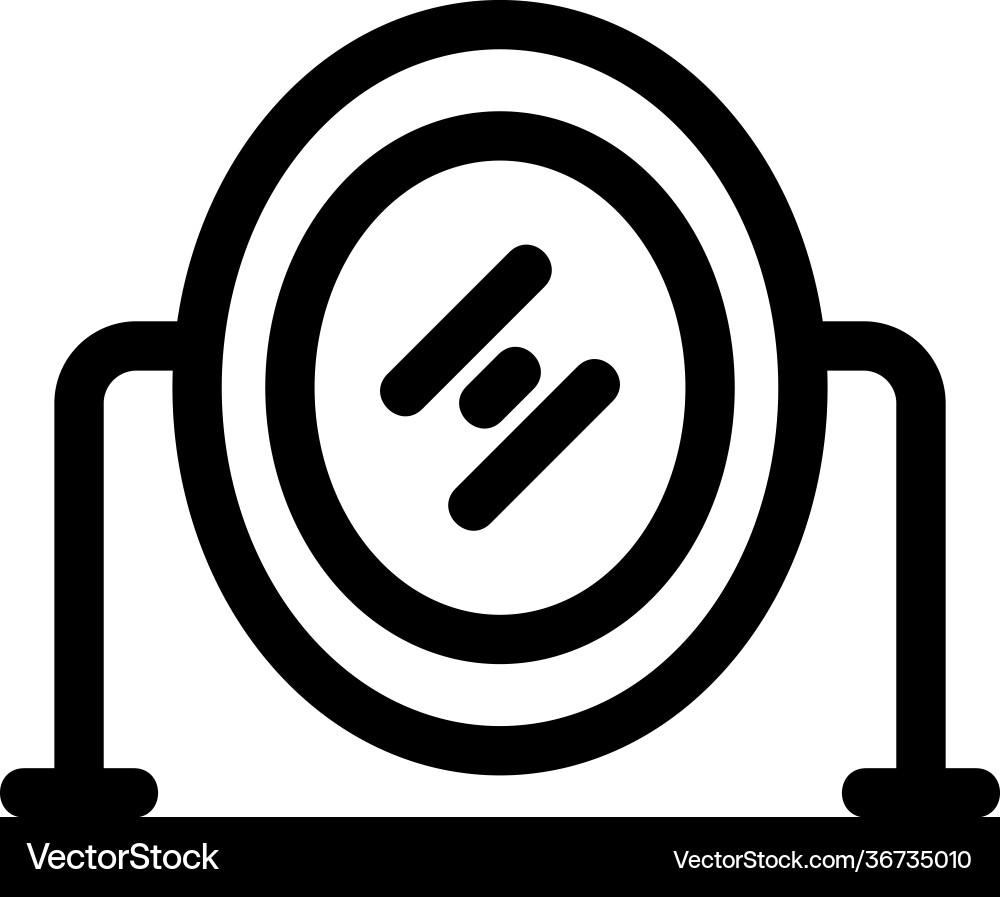 Mirror icon or logo isolated sign symbol Vector Image